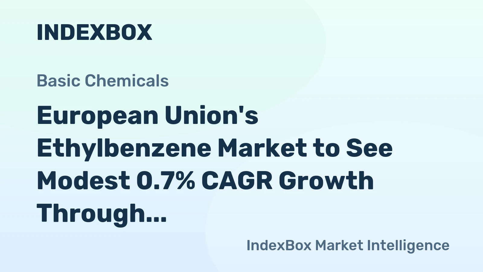 European Union's Ethylbenzene Market to See Modest 0.7% CAGR Growth Through 2035