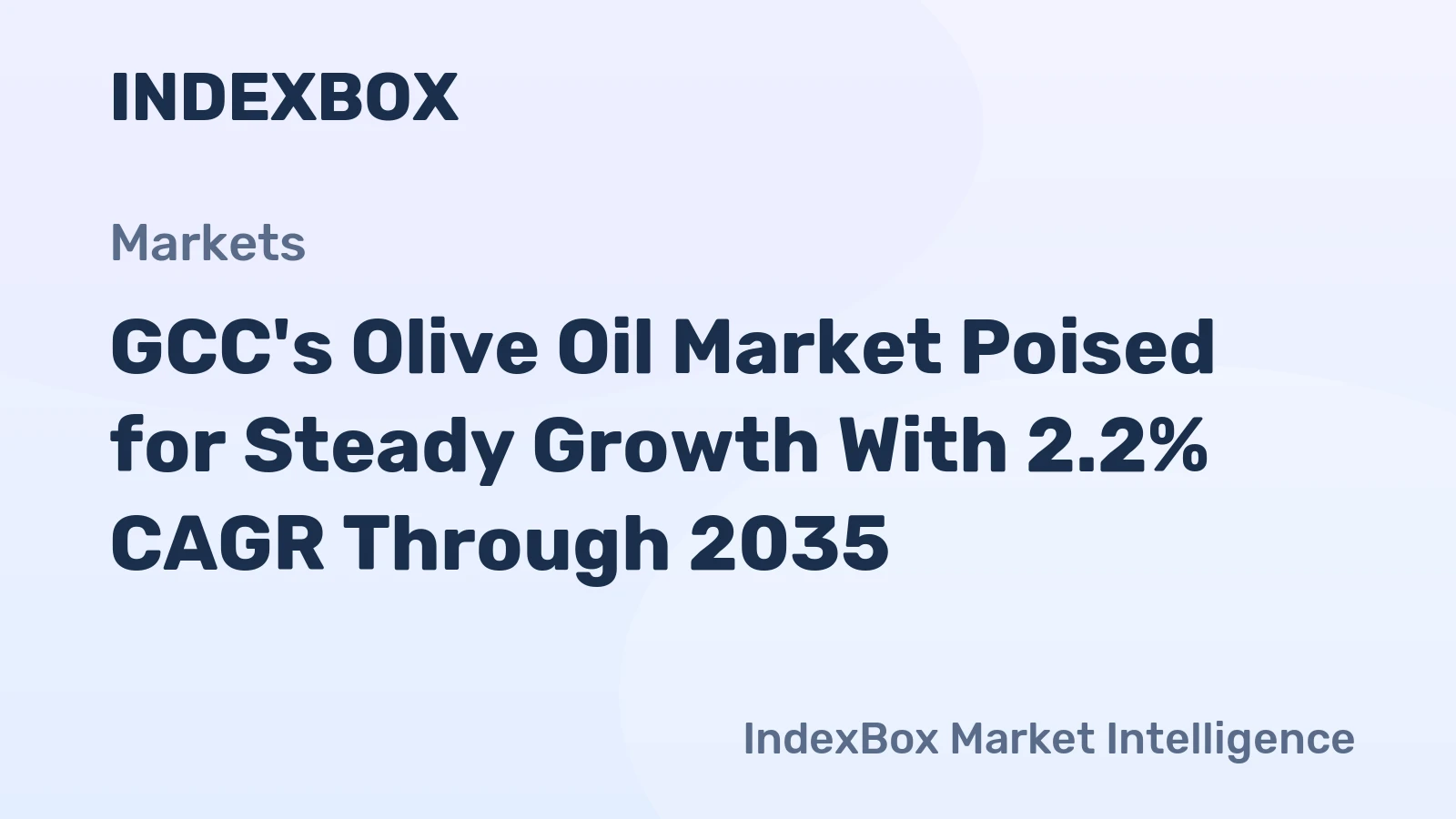 GCC's Olive Oil Market Poised for Steady Growth With 2.2% CAGR Through 2035