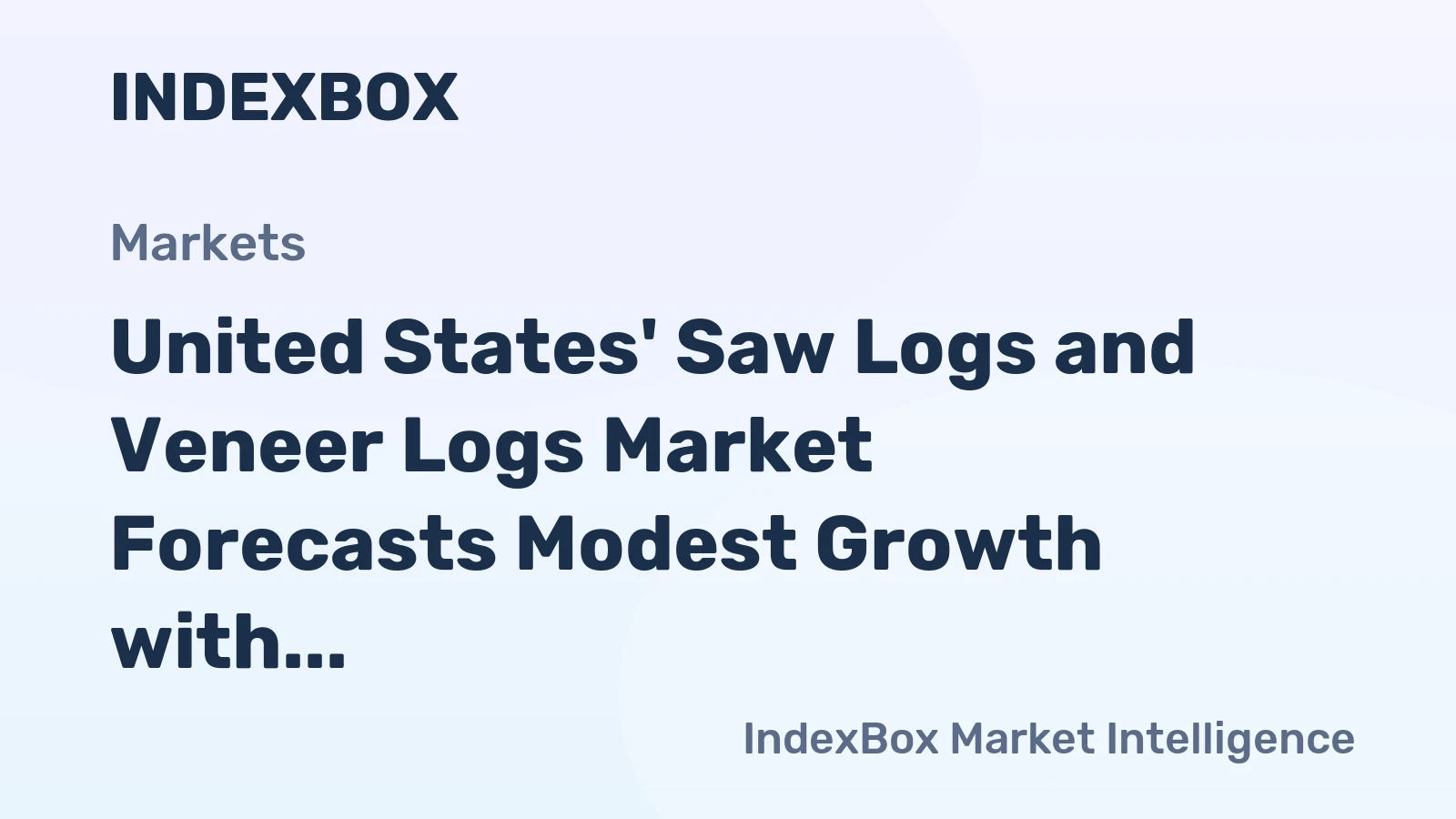 United States' Saw Logs and Veneer Logs Market Forecasts Modest Growth with a +0.2% Volume CAGR Through 2035
