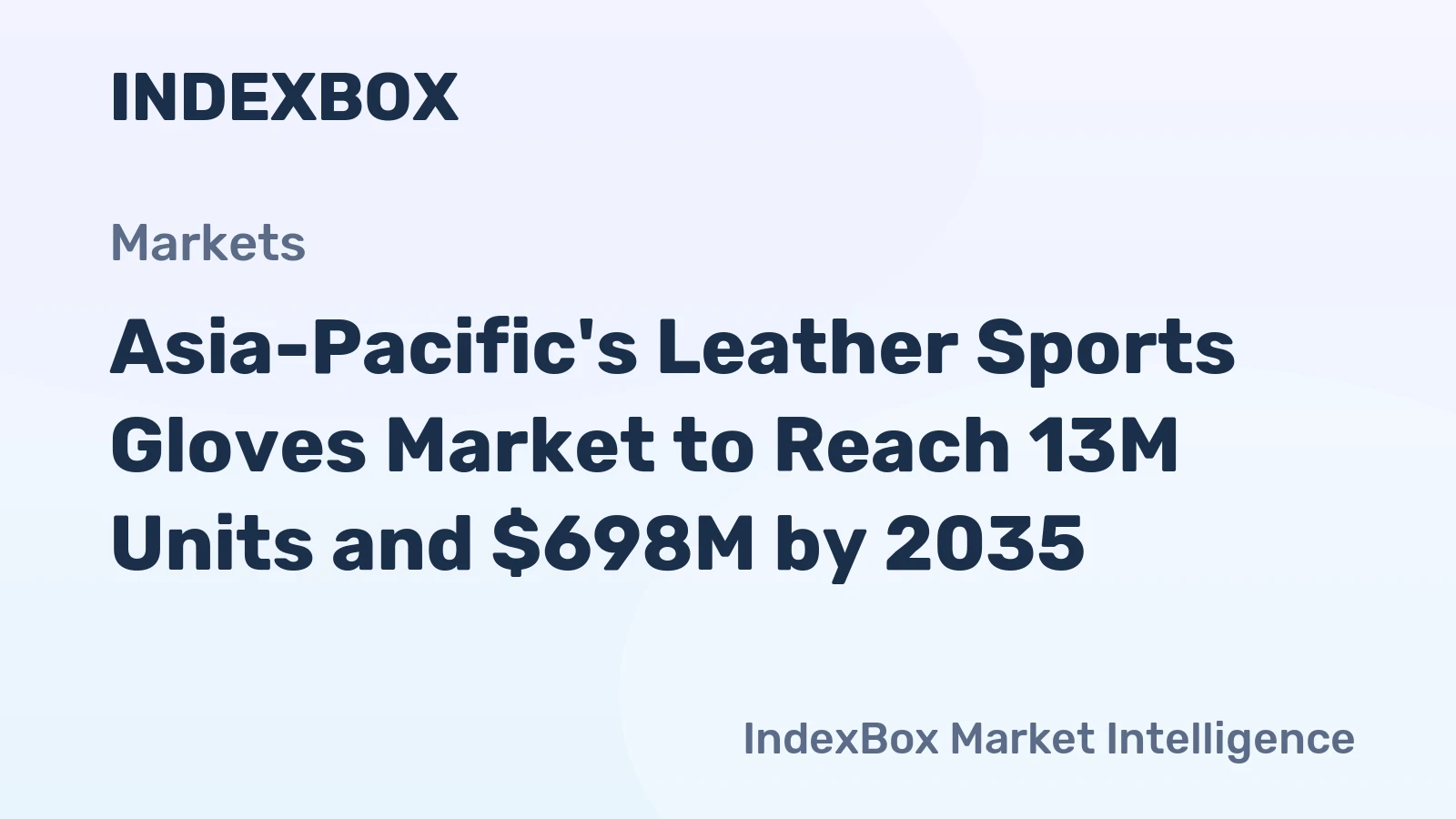 Asia-Pacific's Leather Sports Gloves Market to Reach 13M Units and $698M by 2035