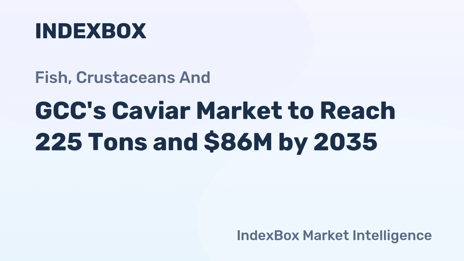 GCC's Caviar Market to Reach 225 Tons and $86M by 2035