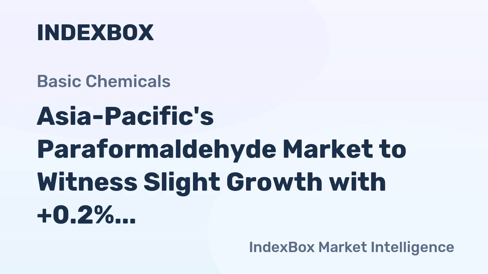 Asia-Pacific's Paraformaldehyde Market to Witness Slight Growth with +0.2% CAGR, Reaching 108K Tons by 2035