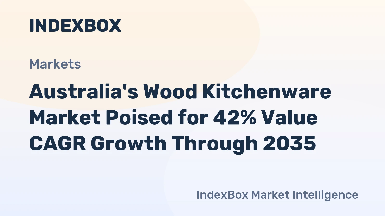 Australia's Wood Kitchenware Market Poised for 42% Value CAGR Growth Through 2035