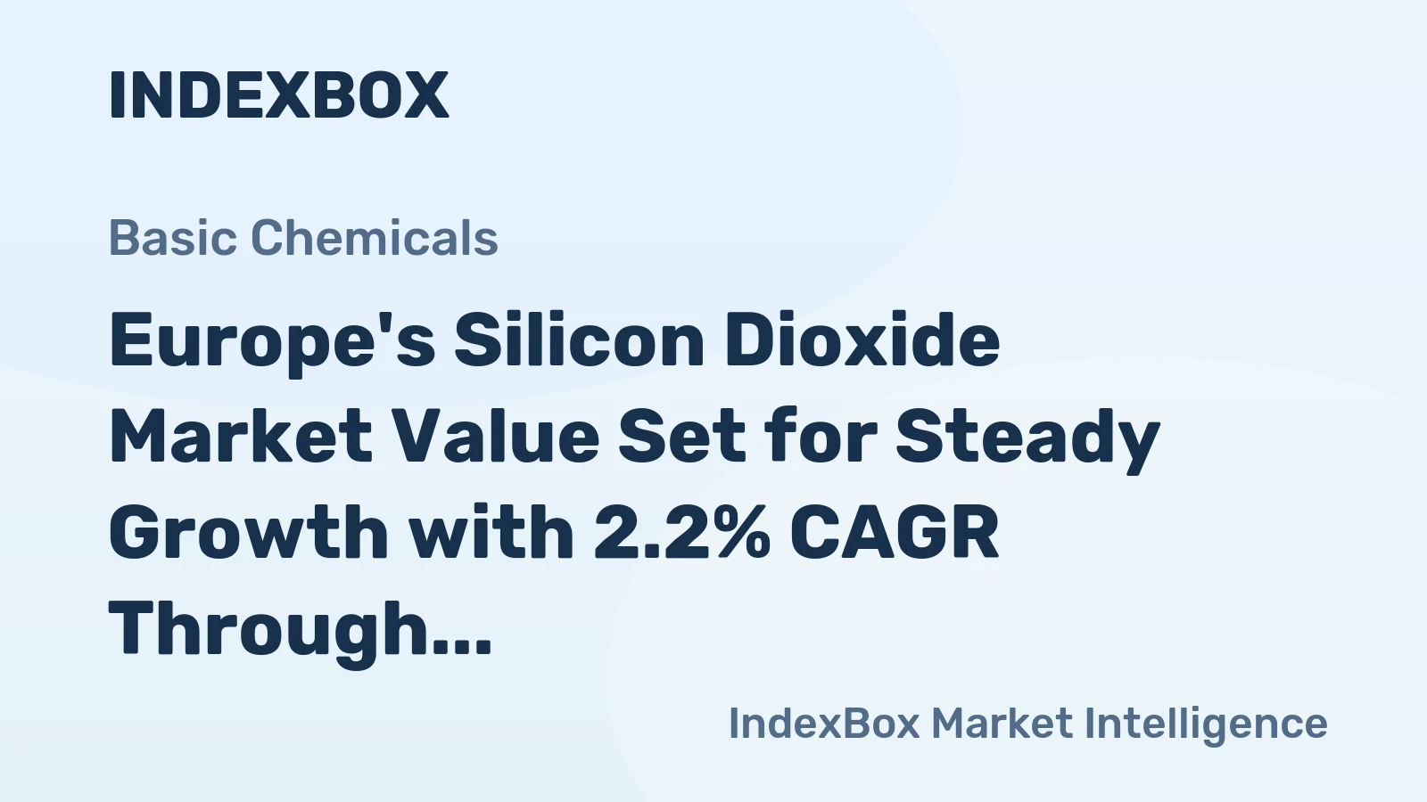 Europe's Silicon Dioxide Market Value Set for Steady Growth with 2.2% CAGR Through 2035