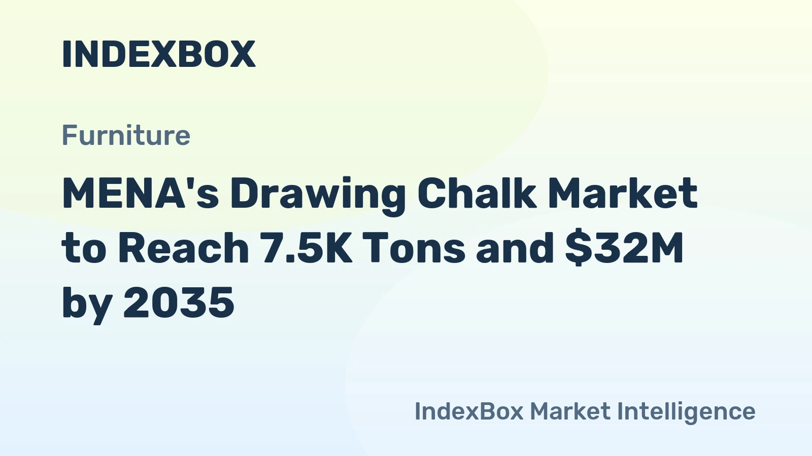 MENA's Drawing Chalk Market to Reach 7.5K Tons and $32M by 2035