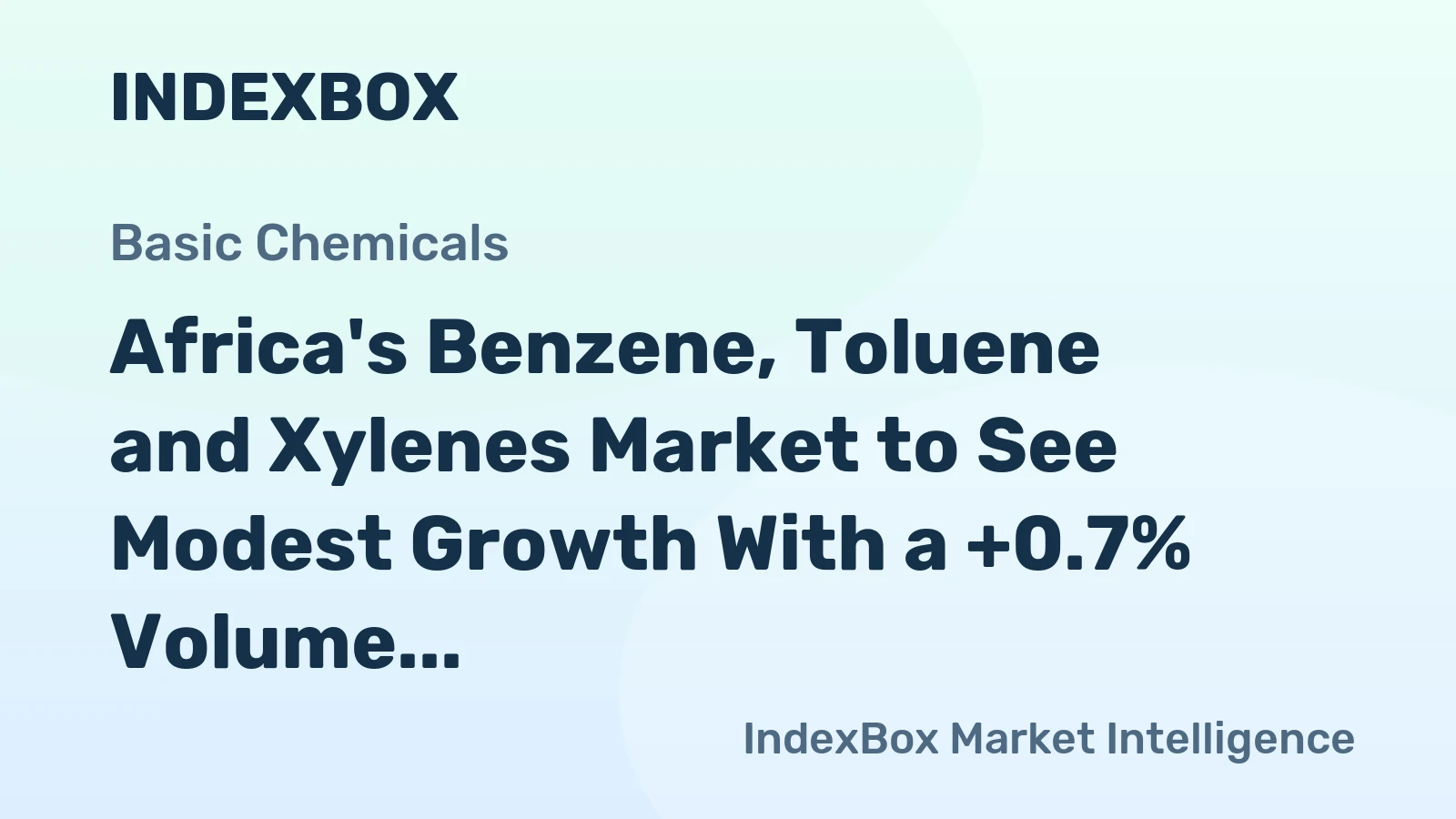 Africa's Benzene, Toluene and Xylenes Market to See Modest Growth With a +0.7% Volume CAGR Through 2035