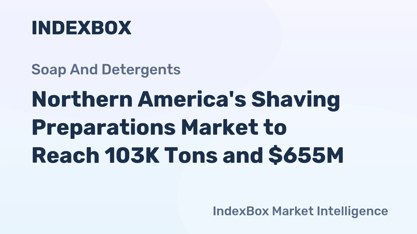 Northern America's Shaving Preparations Market to Reach 103K Tons and $655M