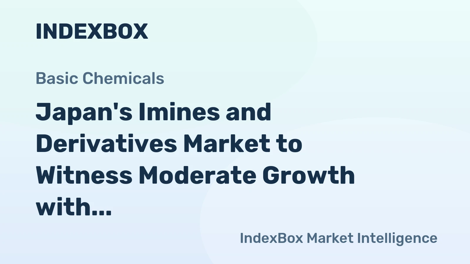 Japan's Imines and Derivatives Market to Witness Moderate Growth with CAGR of +2.4% from 2024 to 2035