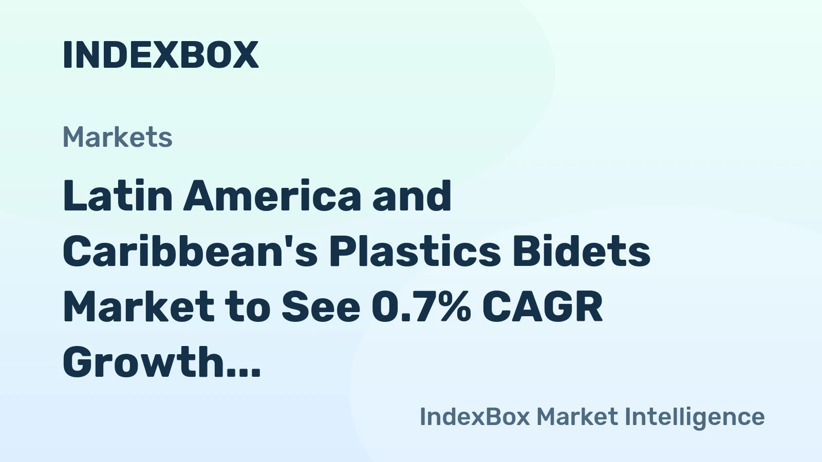 Latin America and Caribbean's Plastics Bidets Market to See 0.7% CAGR Growth Until 2035