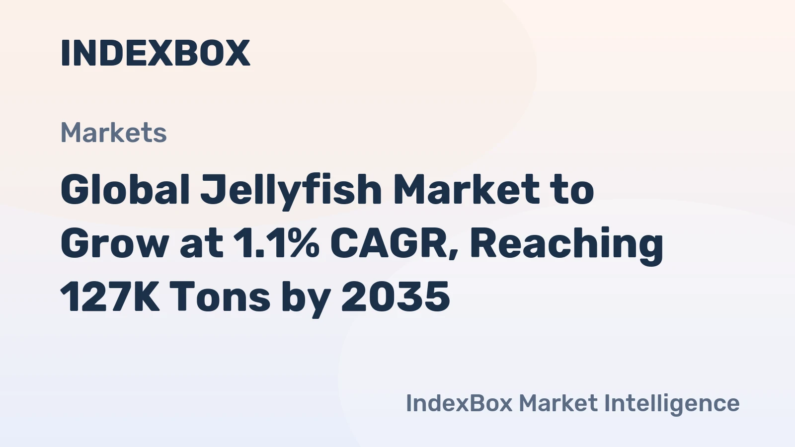 Global Jellyfish Market to Grow at 1.1% CAGR, Reaching 127K Tons by 2035