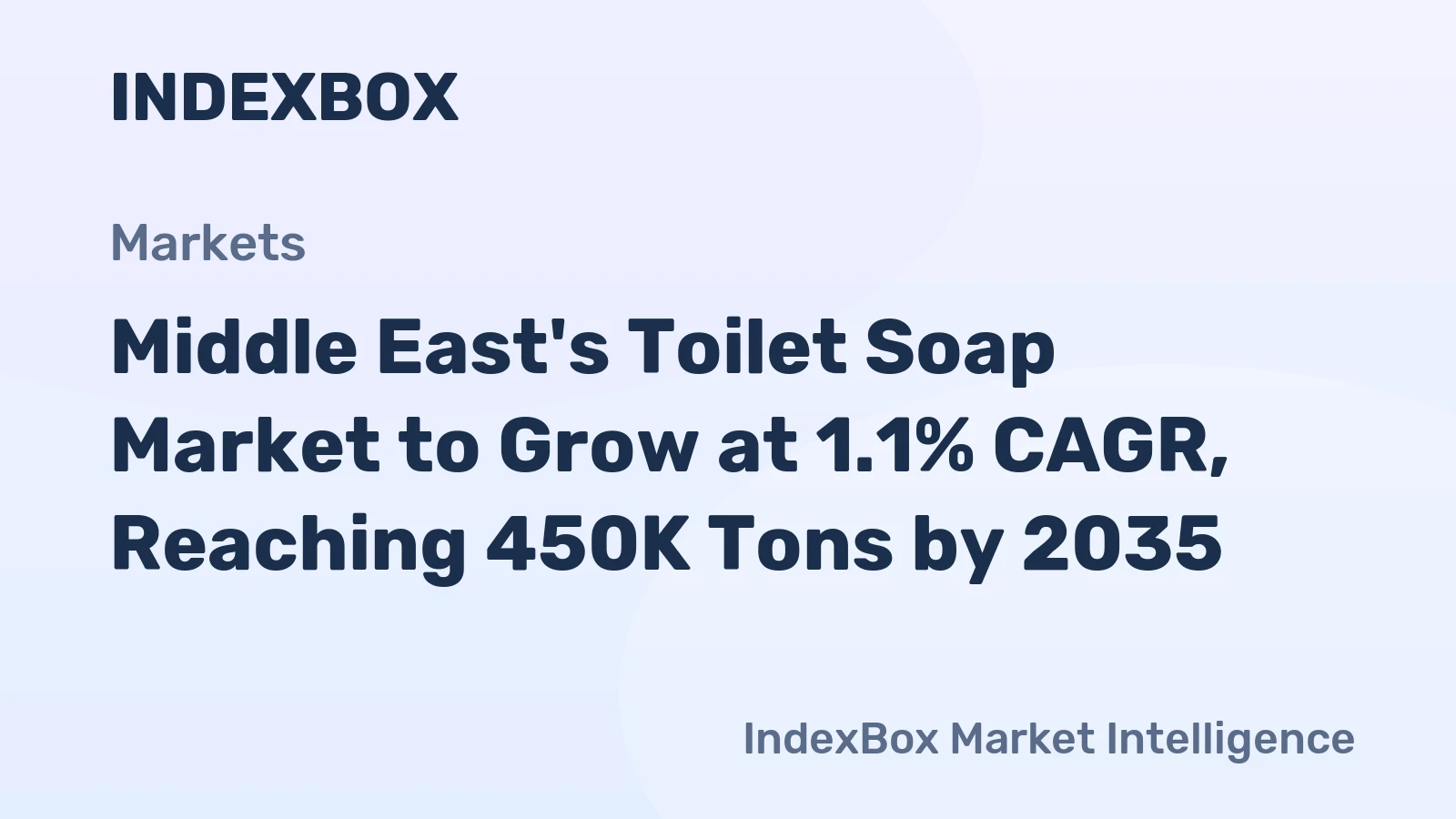 Middle East's Toilet Soap Market to Grow at 1.1% CAGR, Reaching 450K Tons by 2035