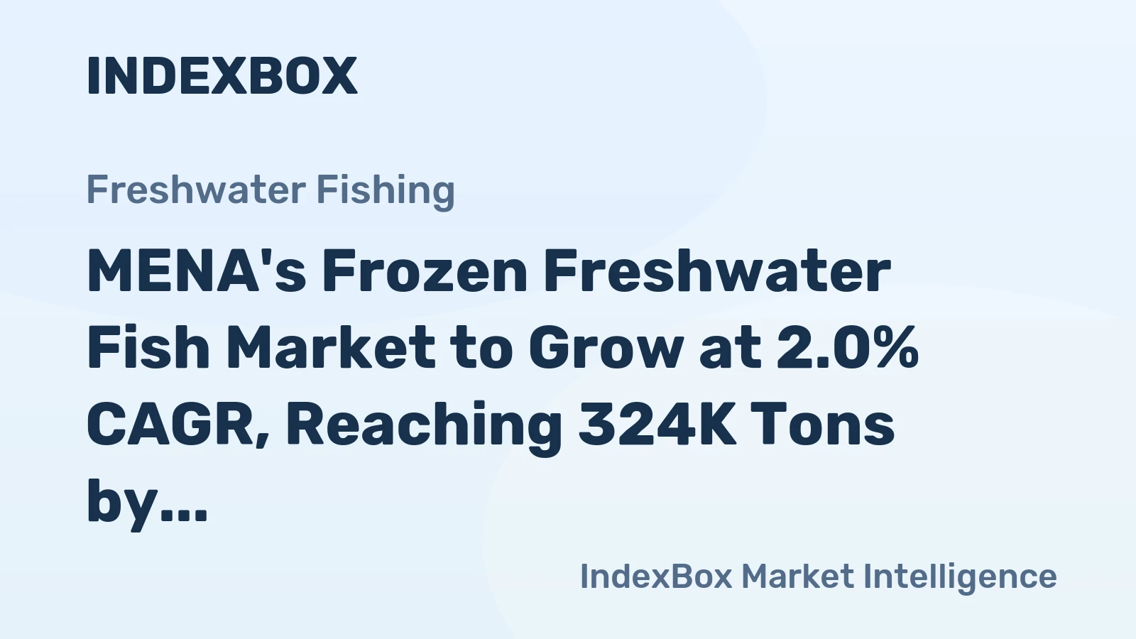 MENA's Frozen Freshwater Fish Market to Grow at 2.0% CAGR, Reaching 324K Tons by 2035