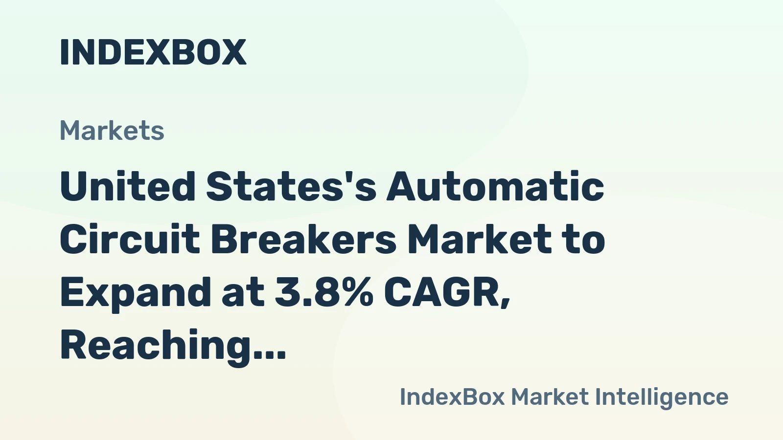 United States's Automatic Circuit Breakers Market to Expand at 3.8% CAGR, Reaching 21M Units by 2035