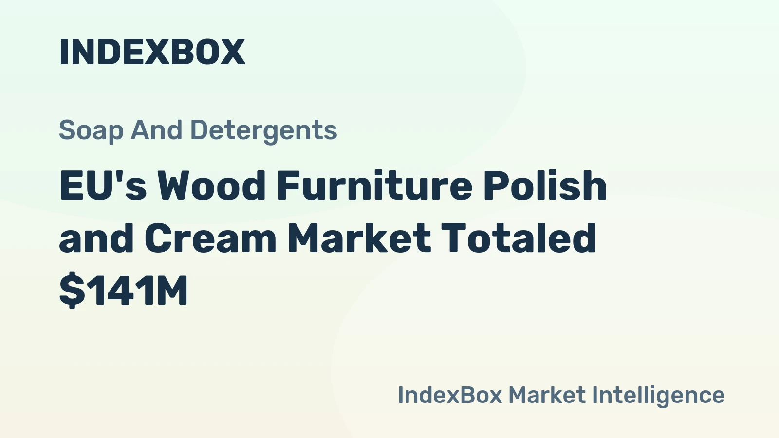 EU's Wood Furniture Polish and Cream Market Totaled $141M