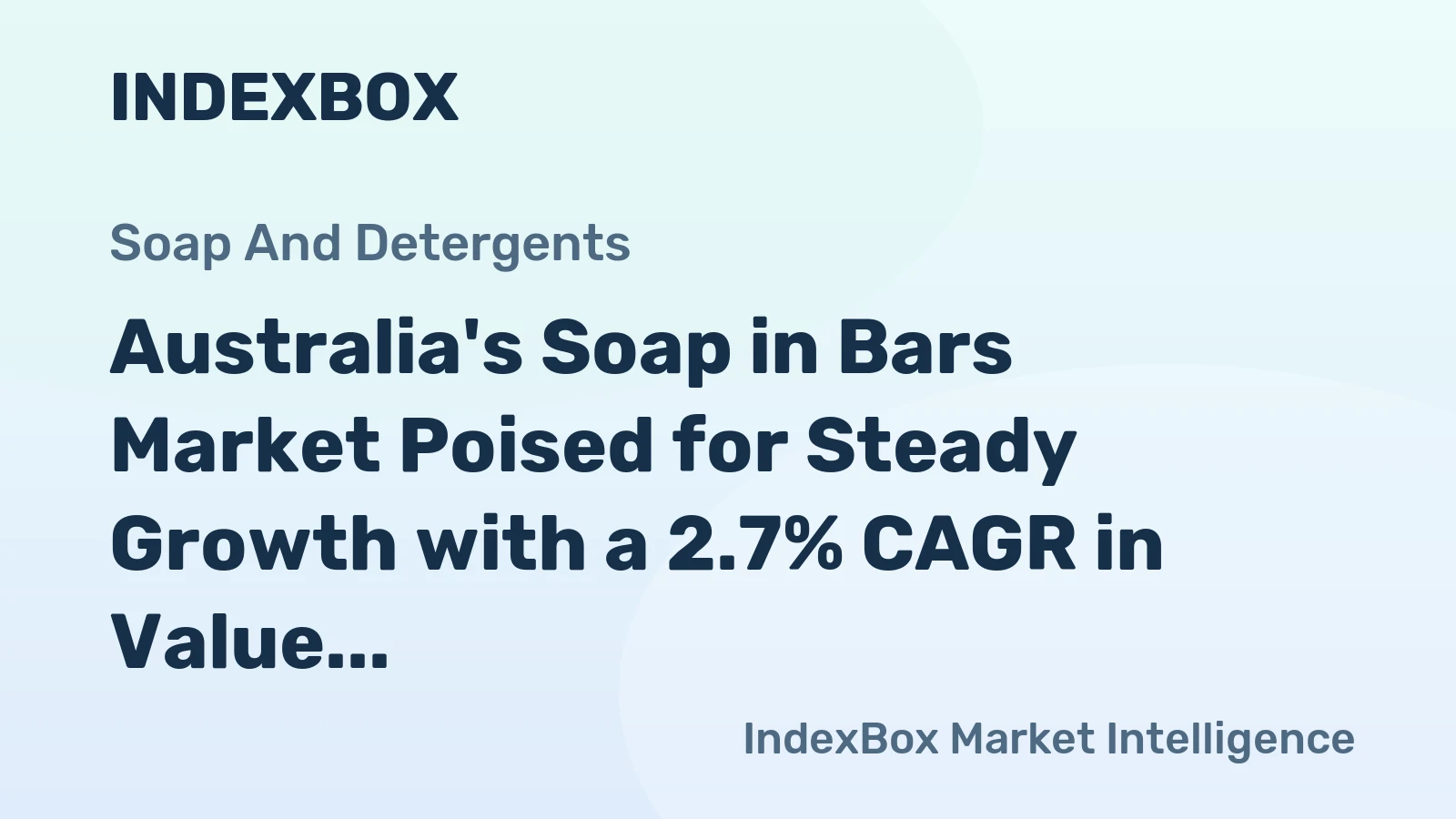 Australia's Soap in Bars Market Poised for Steady Growth with a 2.7% CAGR in Value Through 2035