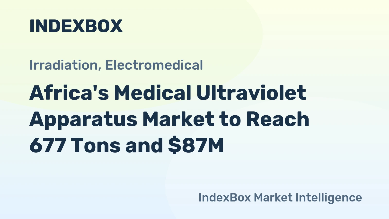 Africa's Medical Ultraviolet Apparatus Market to Reach 677 Tons and $87M