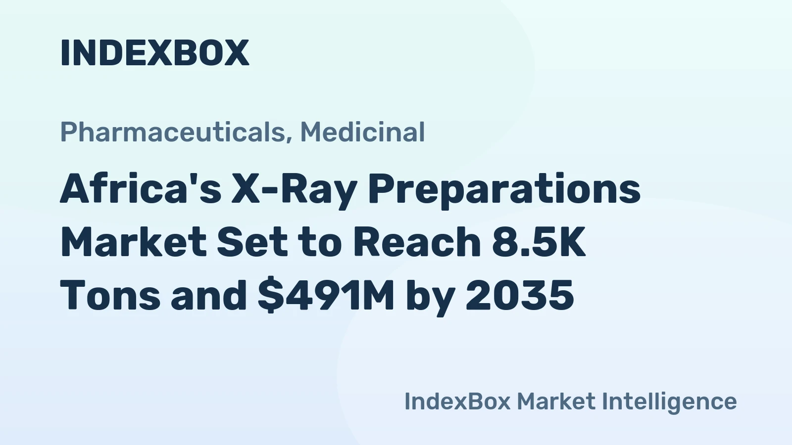 Africa's X-Ray Preparations Market Set to Reach 8.5K Tons and $491M by 2035