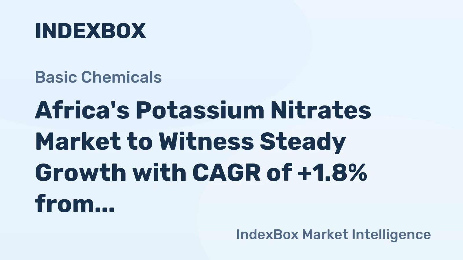 Africa's Potassium Nitrates Market to Witness Steady Growth with CAGR of +1.8% from 2024-2035, Reaching $343M by 2035