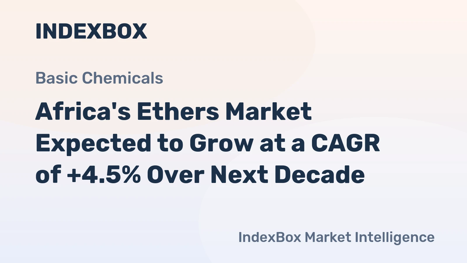 Africa's Ethers Market Expected to Grow at a CAGR of +4.5% Over Next Decade