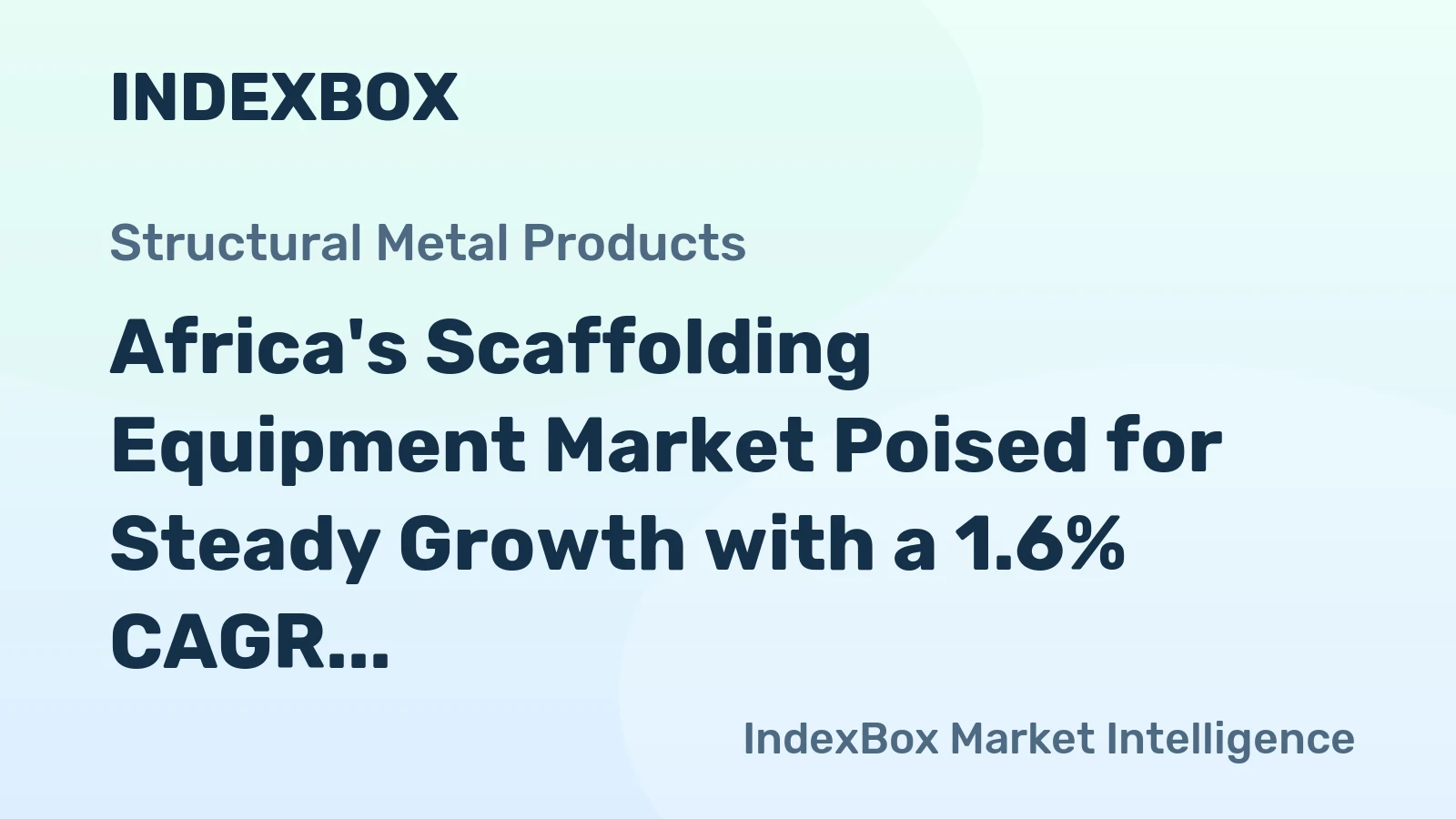 Africa's Scaffolding Equipment Market Poised for Steady Growth with a 1.6% CAGR