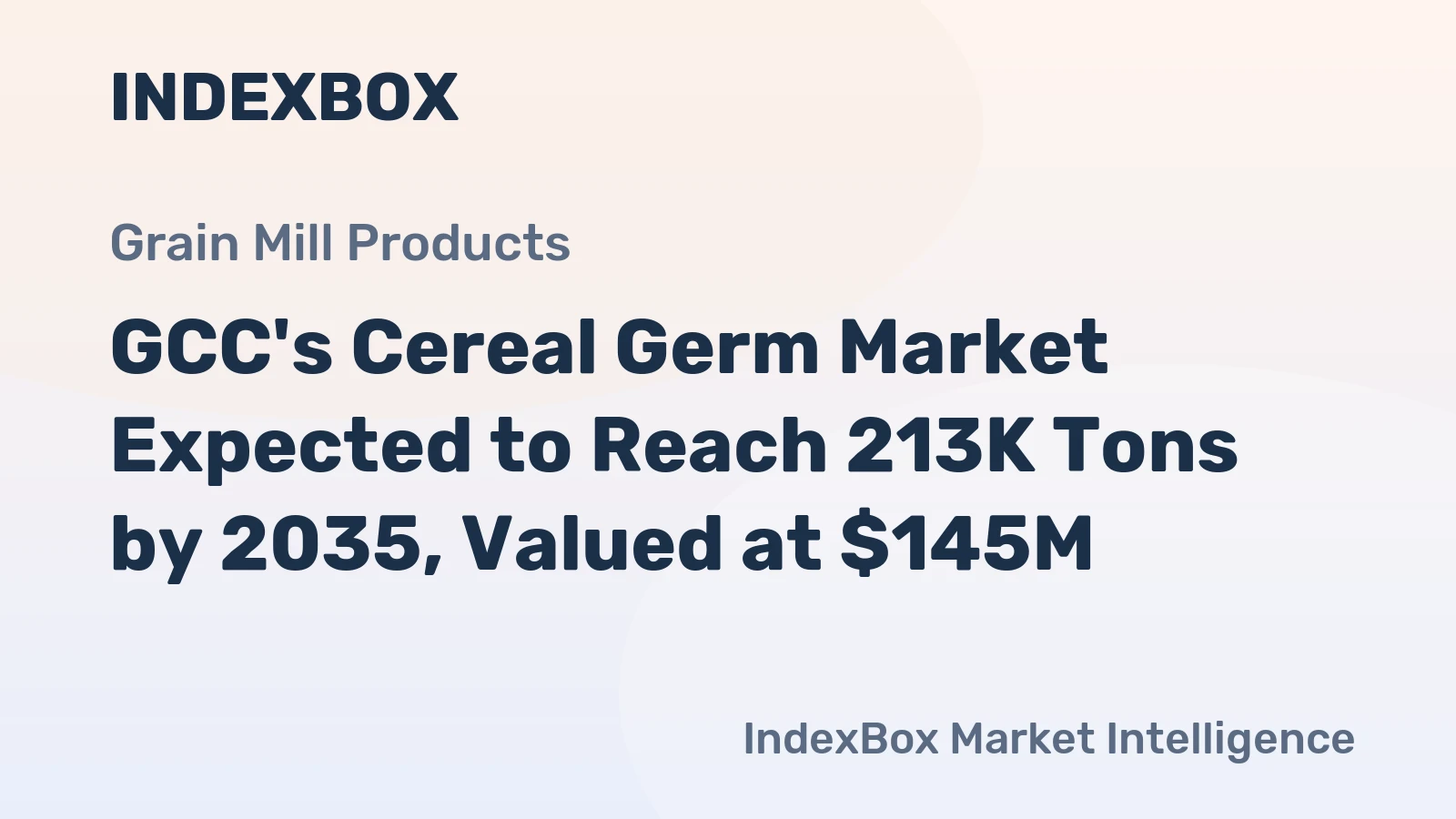 GCC's Cereal Germ Market Expected to Reach 213K Tons by 2035, Valued at $145M