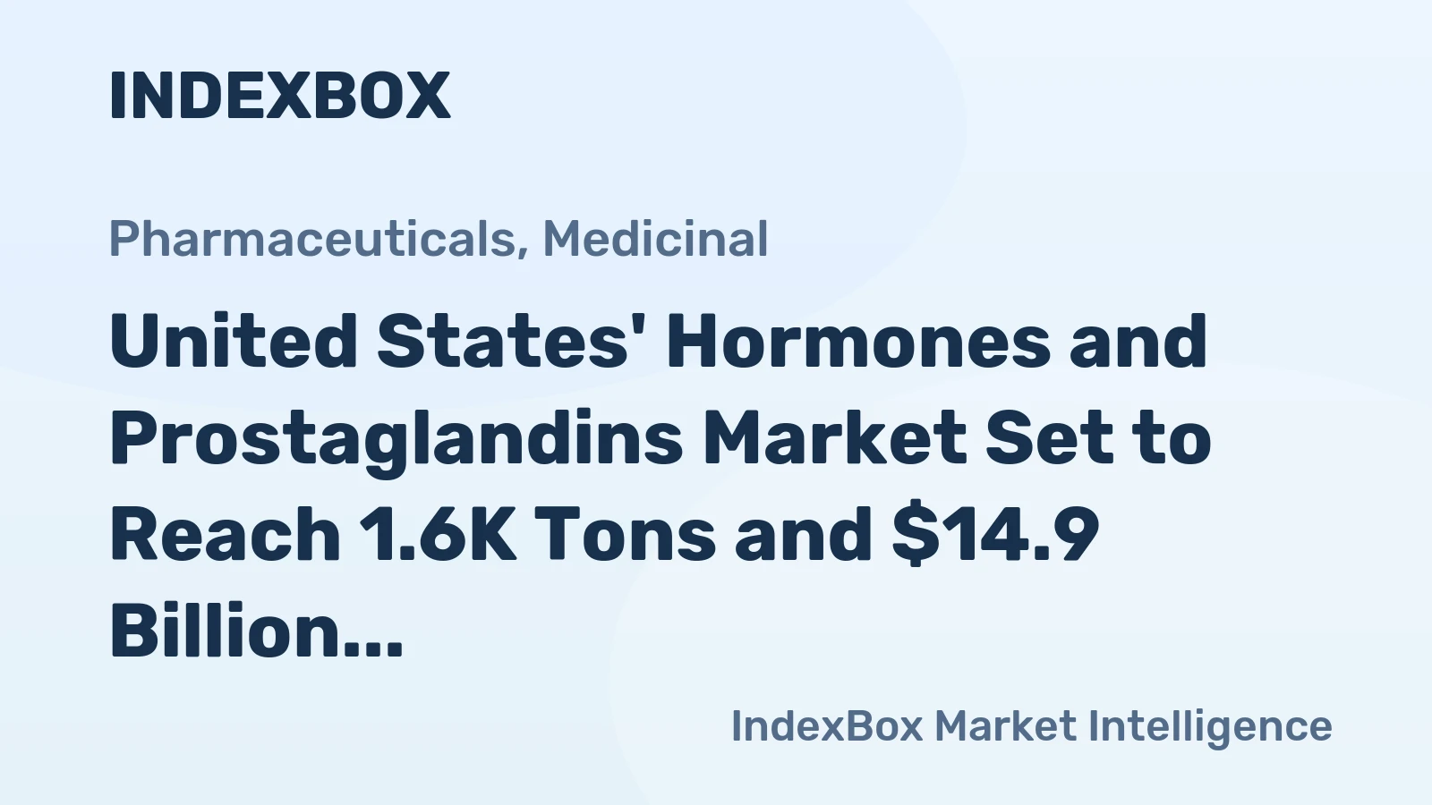 United States' Hormones and Prostaglandins Market Set to Reach 1.6K Tons and $14.9 Billion