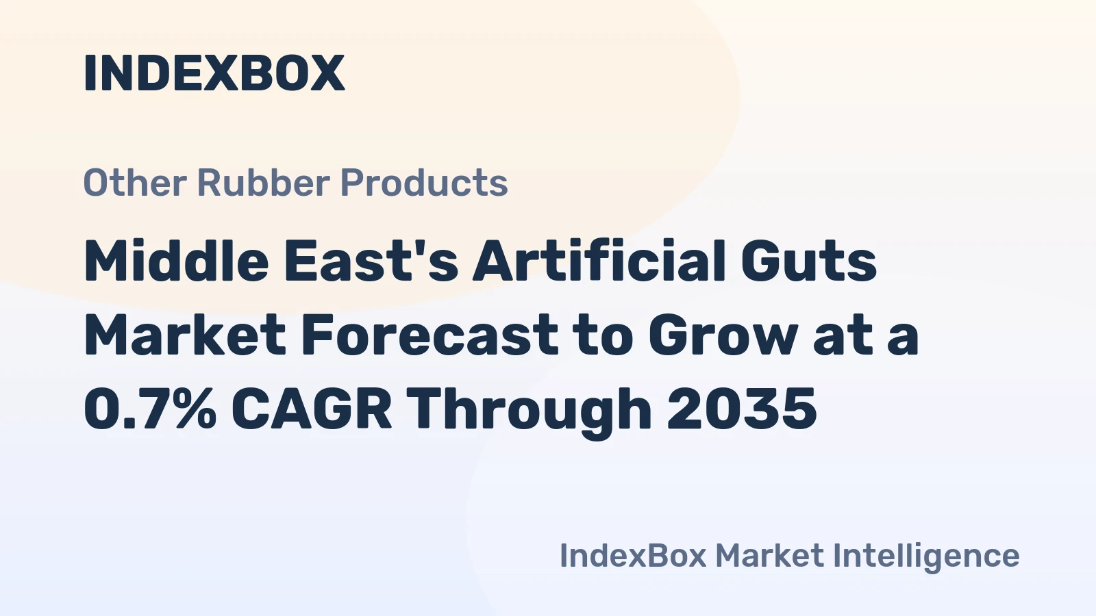 Middle East's Artificial Guts Market Forecast to Grow at a 0.7% CAGR Through 2035