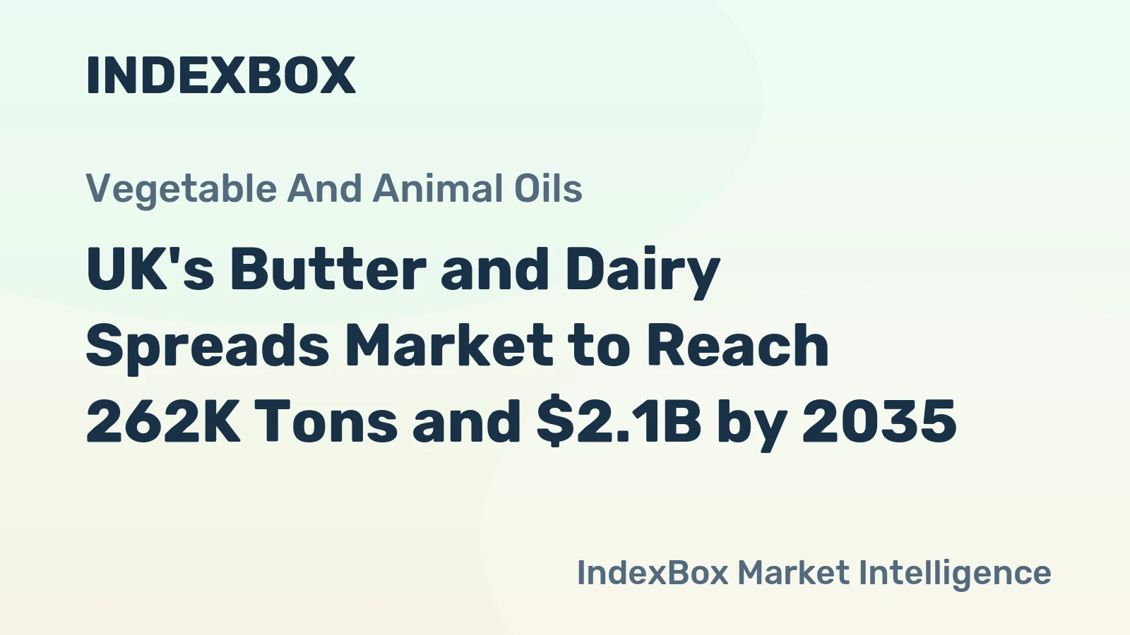 UK's Butter and Dairy Spreads Market to Reach 262K Tons and $2.1B by 2035