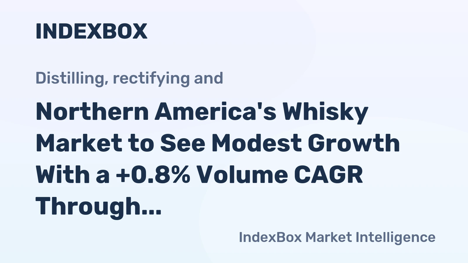Northern America's Whisky Market to See Modest Growth With a +0.8% Volume CAGR Through 2035