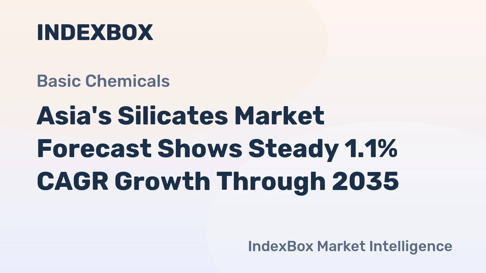 Asia's Silicates Market Forecast Shows Steady 1.1% CAGR Growth Through 2035