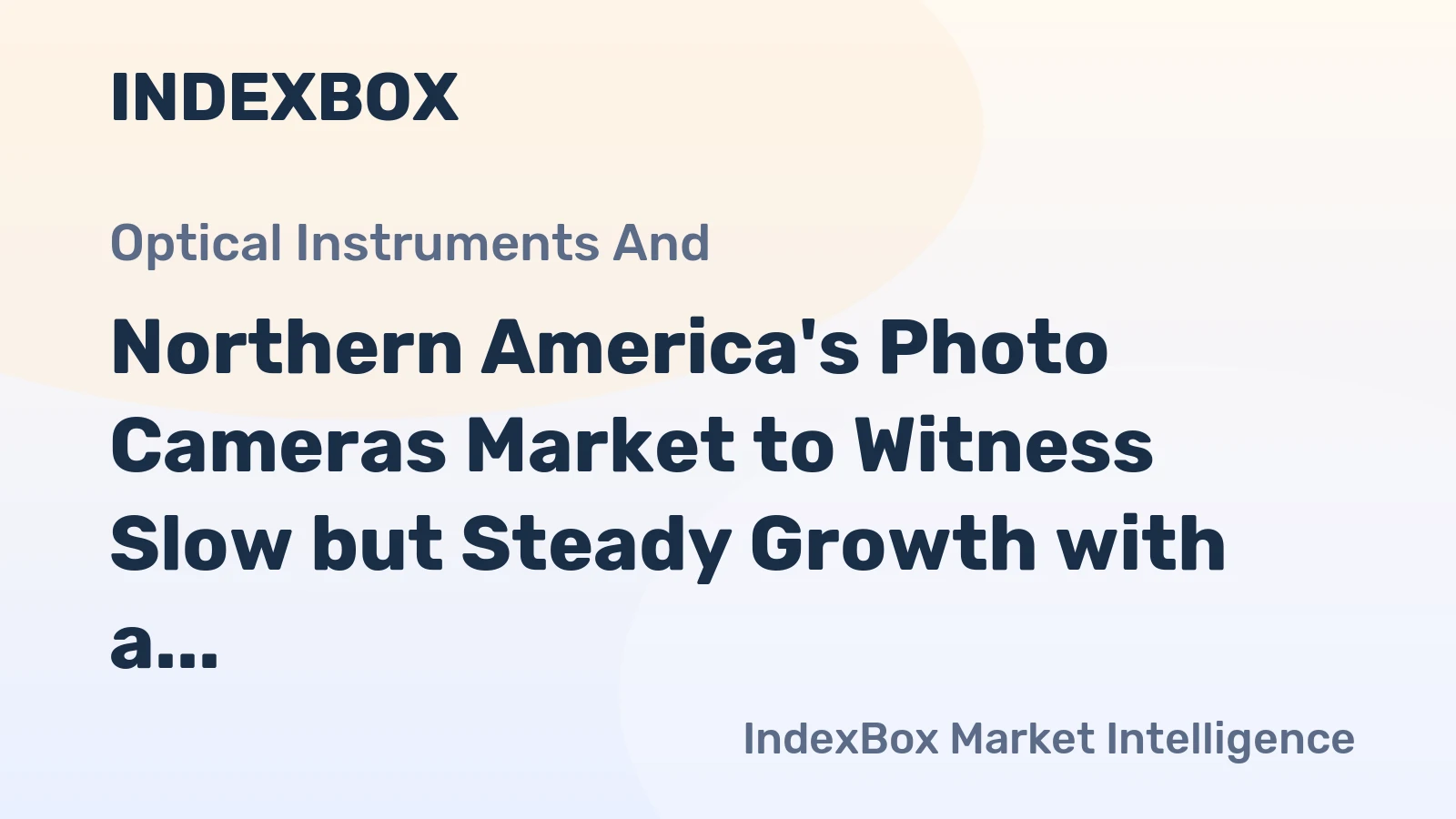 Northern America's Photo Cameras Market to Witness Slow but Steady Growth with a CAGR of +1.3%