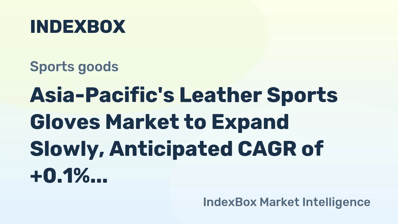 Asia-Pacific's Leather Sports Gloves Market to Expand Slowly, Anticipated CAGR of +0.1% from 2024 to 2035