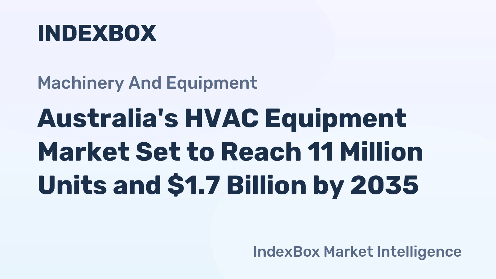 Australia's HVAC Equipment Market Set to Reach 11 Million Units and $1.7 Billion by 2035