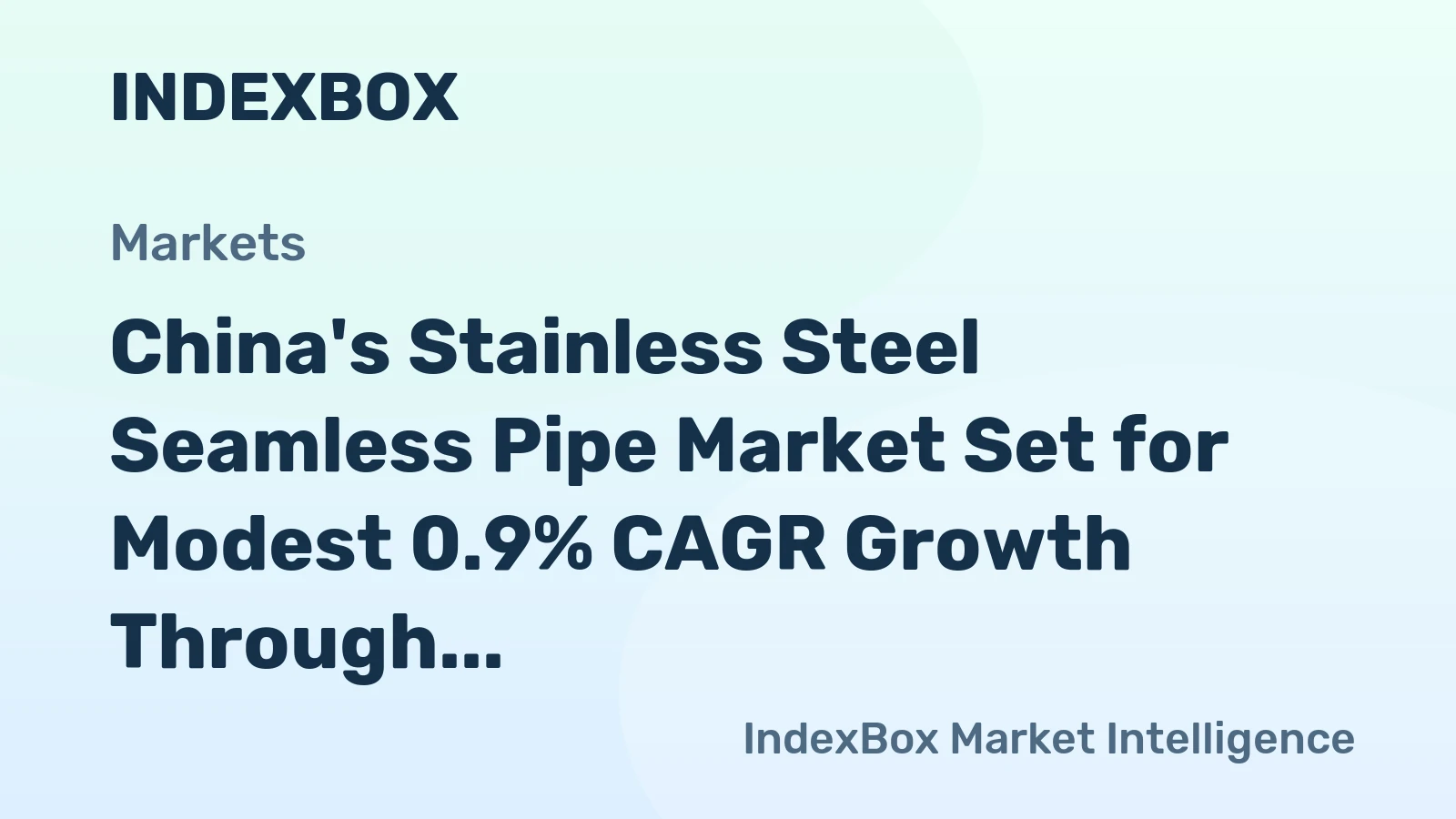 China's Stainless Steel Seamless Pipe Market Set for Modest 0.9% CAGR Growth Through 2035