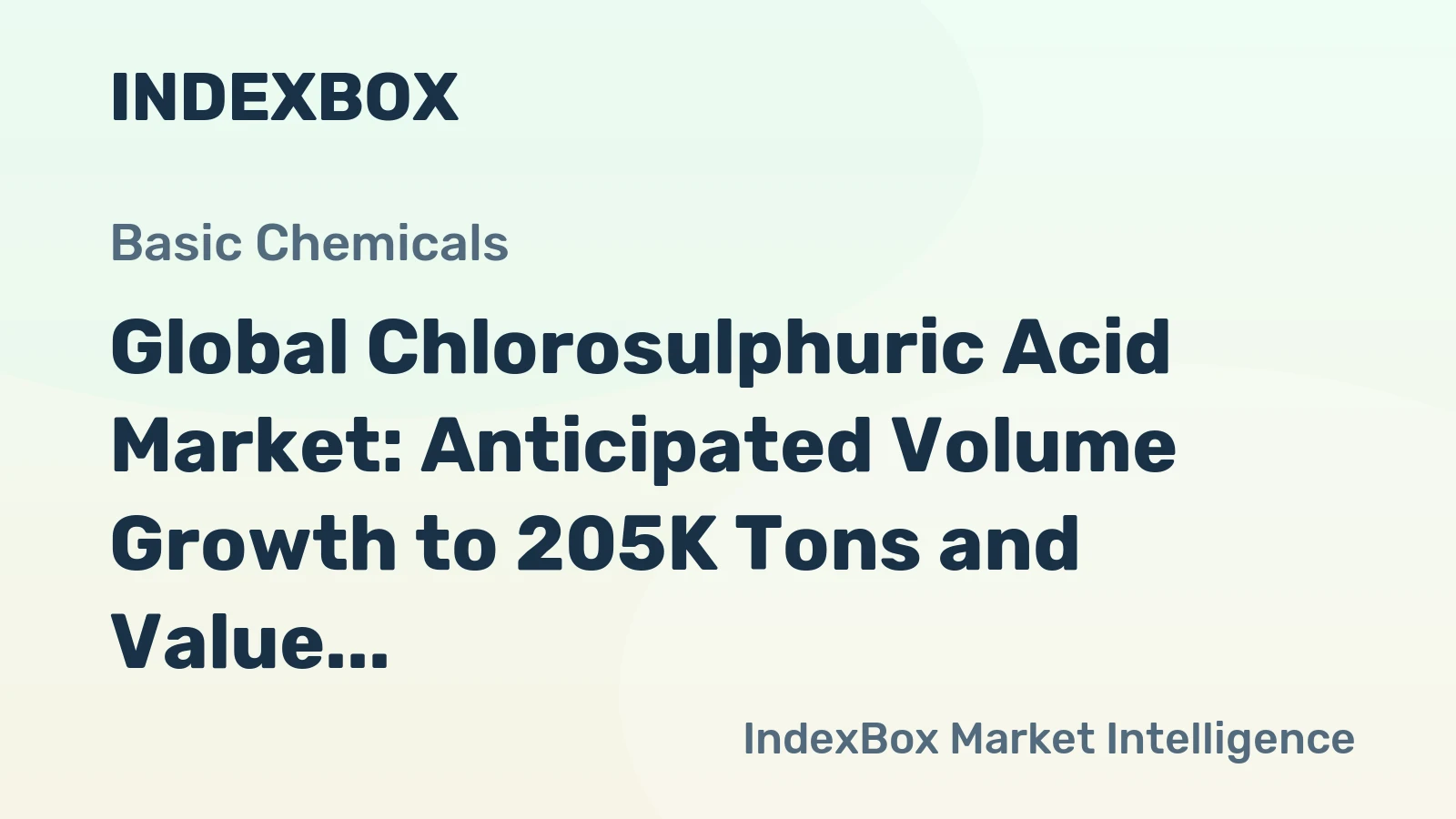 Global Chlorosulphuric Acid Market: Anticipated Volume Growth to 205K Tons and Value Increase to $248M by 2030