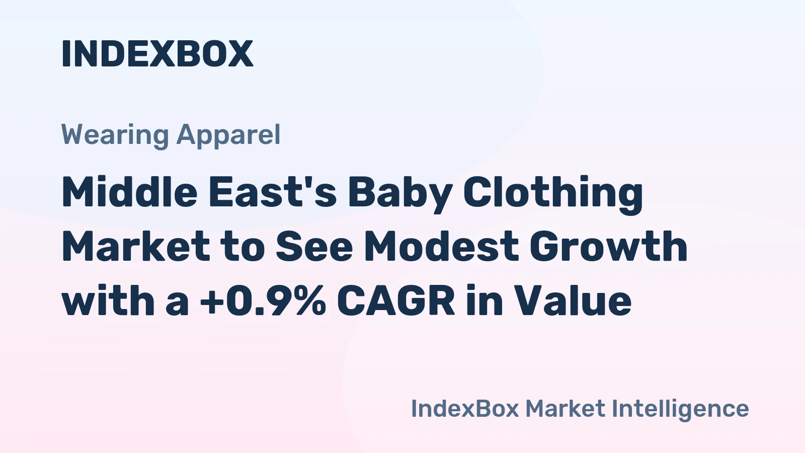 Middle East's Baby Clothing Market to See Modest Growth with a +0.9% CAGR in Value