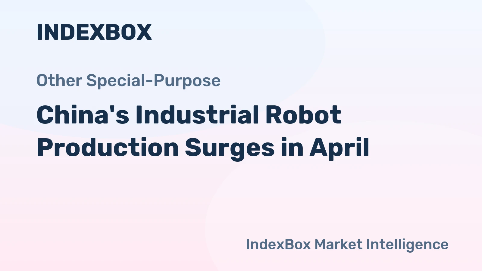 China's Industrial Robot Production Surges in April