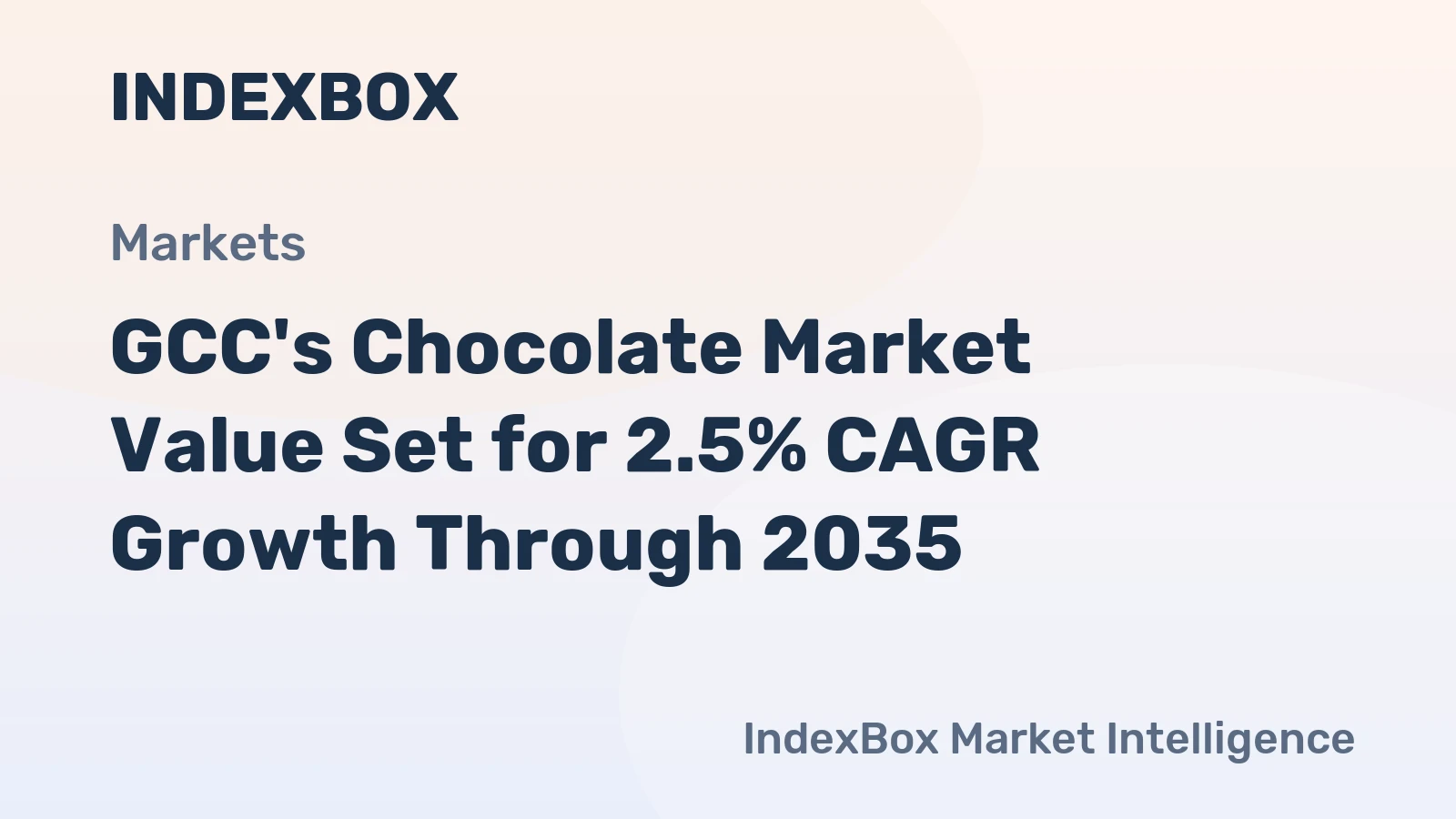 GCC's Chocolate Market Value Set for 2.5% CAGR Growth Through 2035