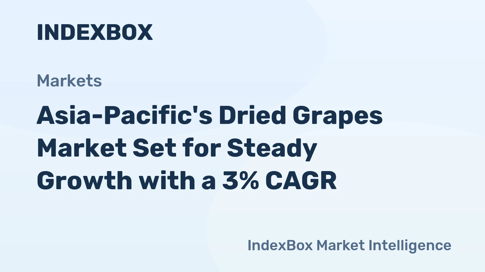 Asia-Pacific's Dried Grapes Market Set for Steady Growth with a 3% CAGR