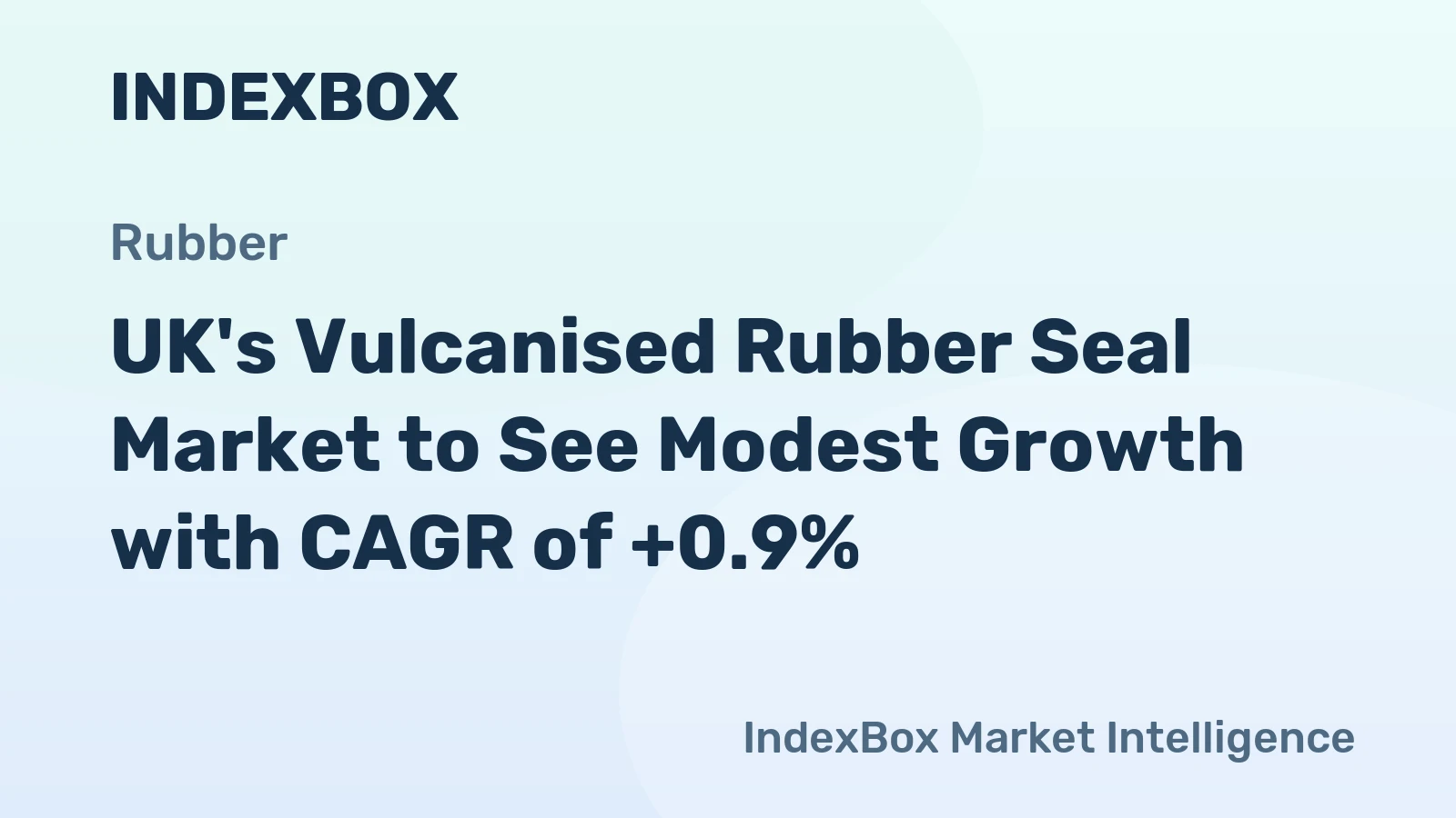UK's Vulcanised Rubber Seal Market to See Modest Growth with CAGR of +0.9%