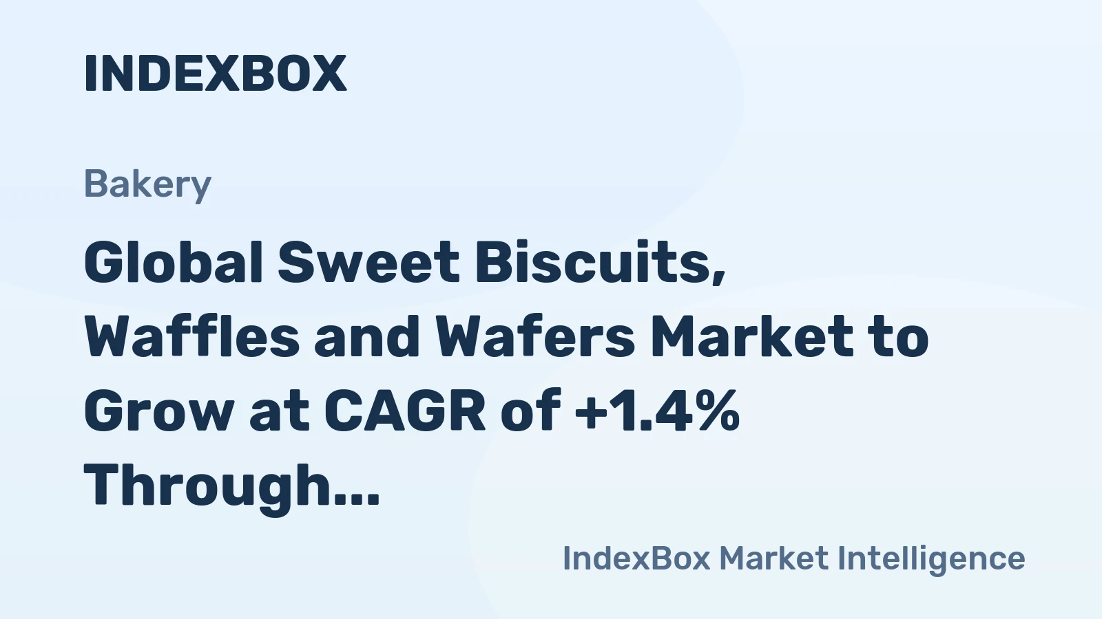 Global Sweet Biscuits, Waffles and Wafers Market to Grow at CAGR of +1.4% Through 2035, Reaching $84.4B