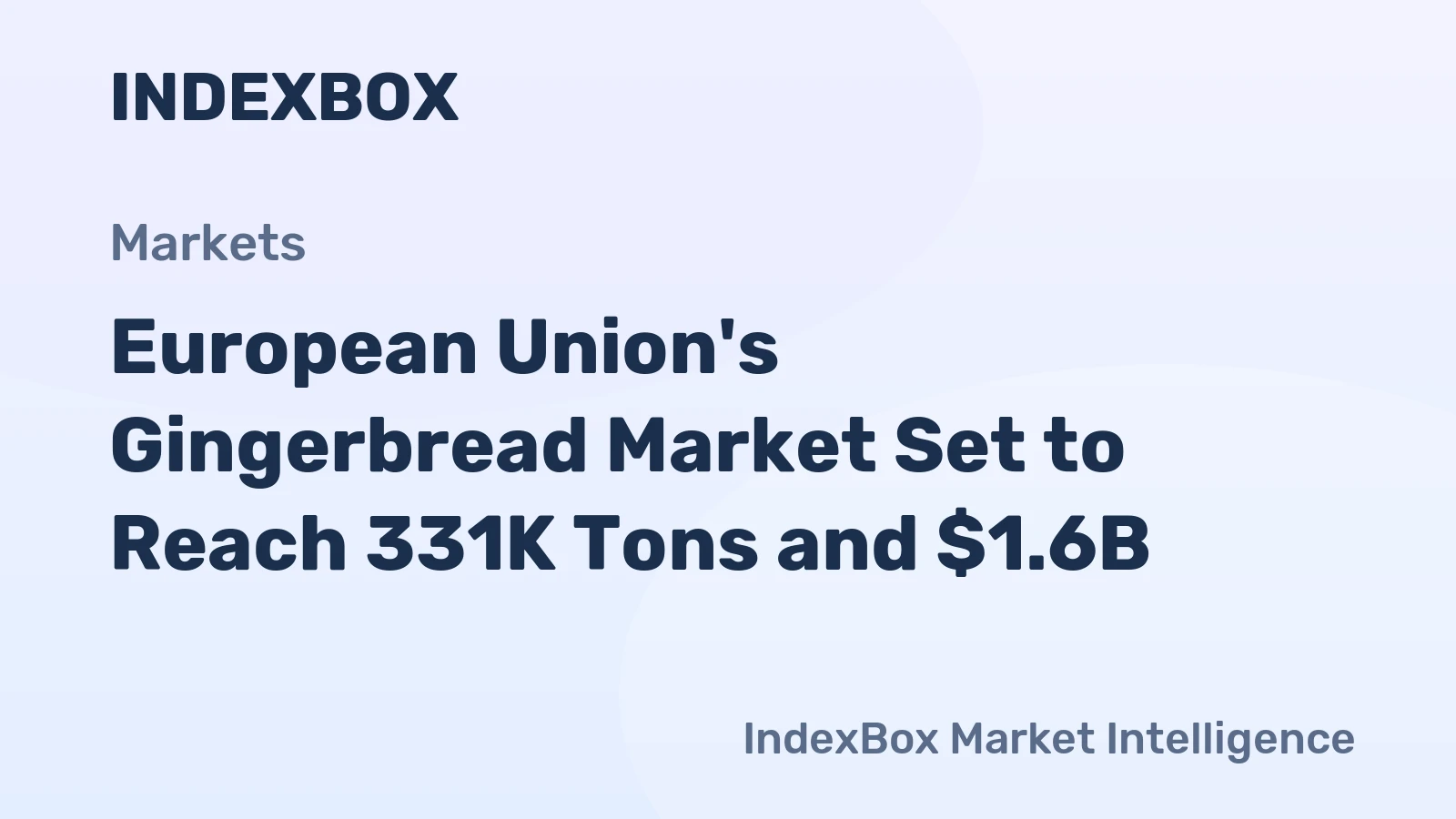 European Union's Gingerbread Market Set to Reach 331K Tons and $1.6B