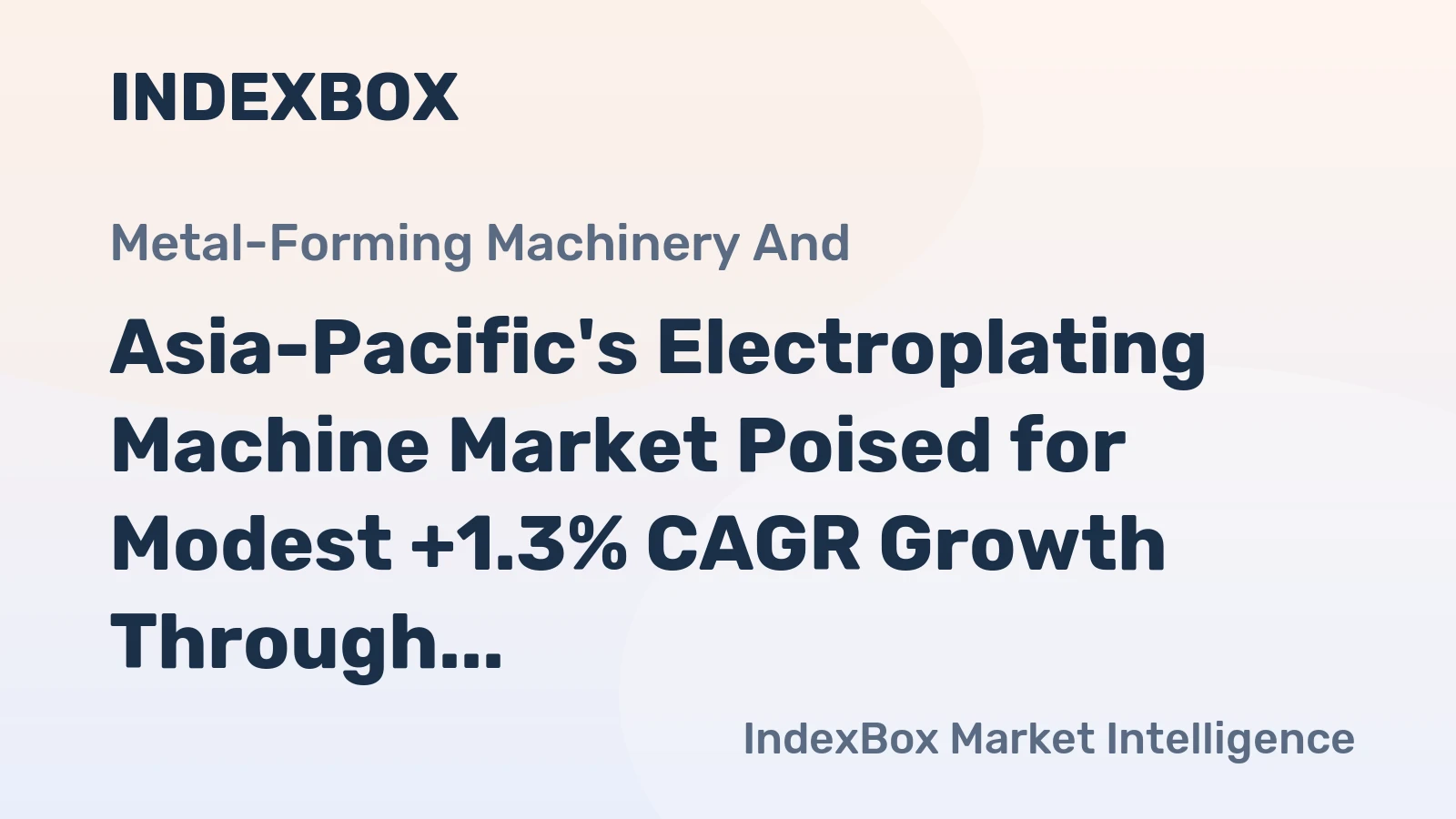 Asia-Pacific's Electroplating Machine Market Poised for Modest +1.3% CAGR Growth Through 2035
