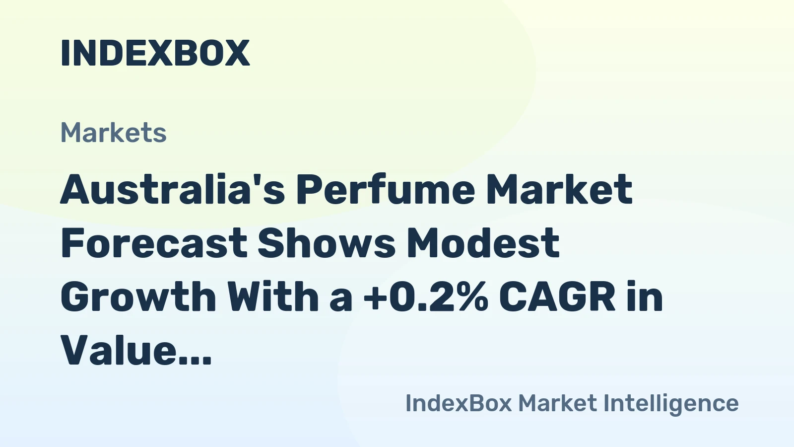 Australia's Perfume Market Forecast Shows Modest Growth With a +0.2% CAGR in Value Through 2035