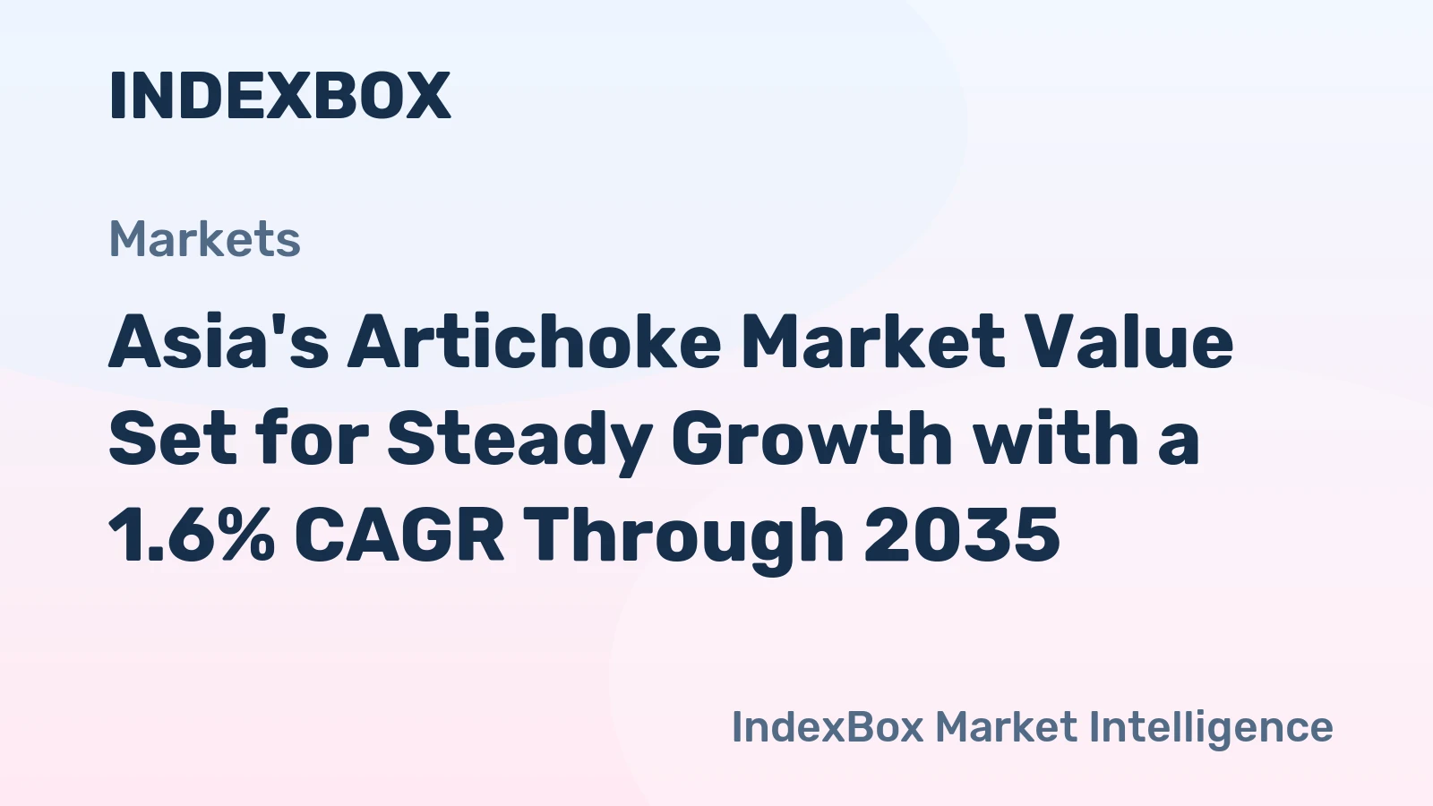 Asia's Artichoke Market Value Set for Steady Growth with a 1.6% CAGR Through 2035