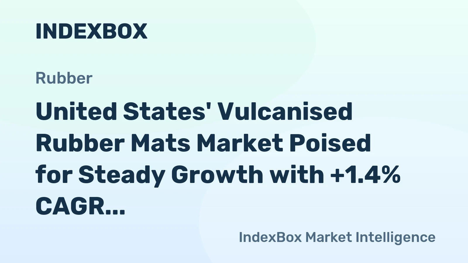 United States' Vulcanised Rubber Mats Market Poised for Steady Growth with +1.4% CAGR Through 2035