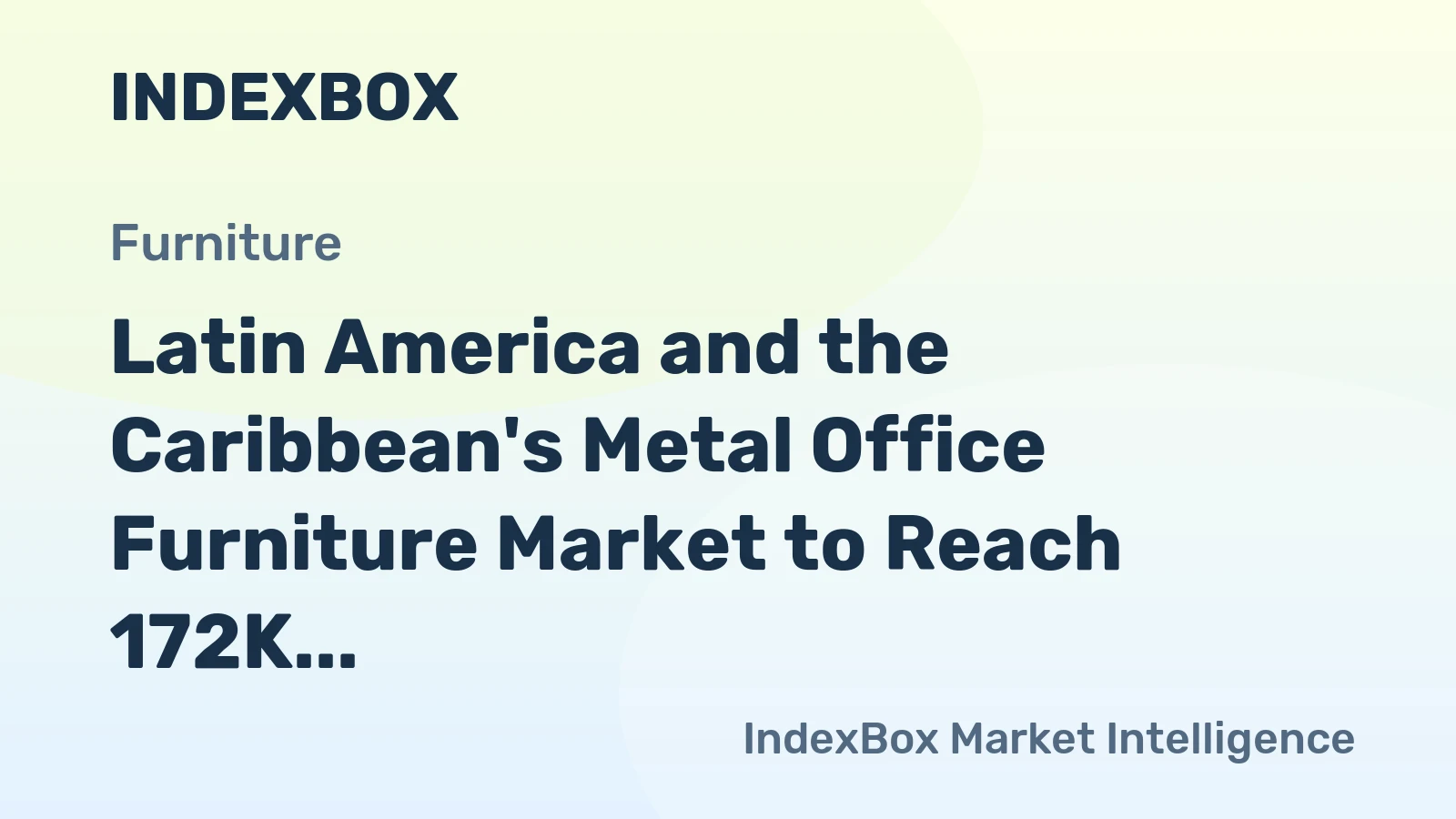 Latin America and the Caribbean's Metal Office Furniture Market to Reach 172K Tons and $1.3B by 2035