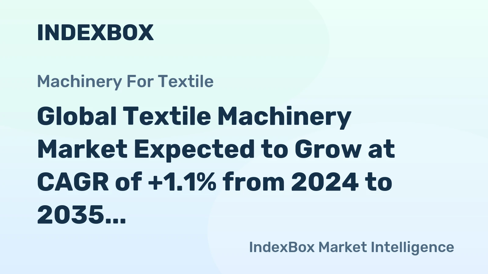 Global Textile Machinery Market Expected to Grow at CAGR of +1.1% from 2024 to 2035, Reaching 60M Units
