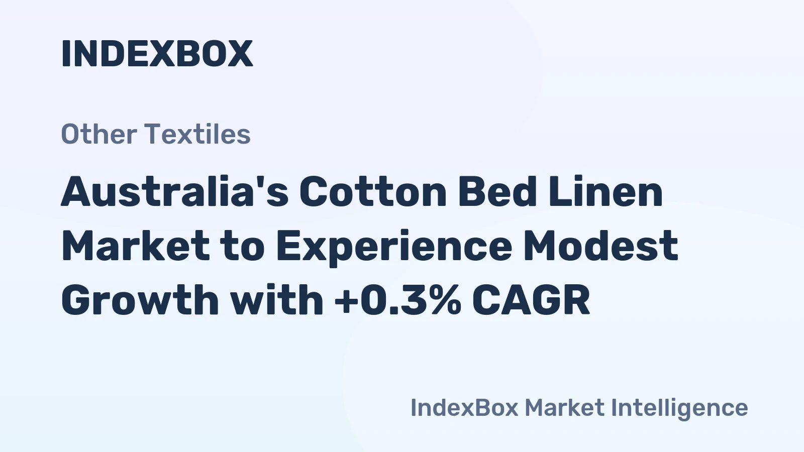Australia's Cotton Bed Linen Market to Experience Modest Growth with +0.3% CAGR