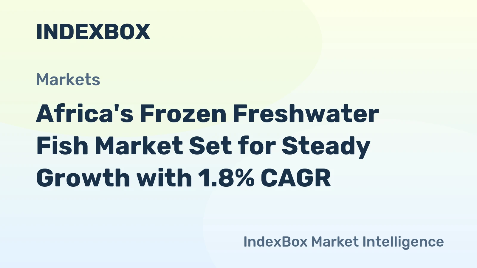 Africa's Frozen Freshwater Fish Market Set for Steady Growth with 1.8% CAGR